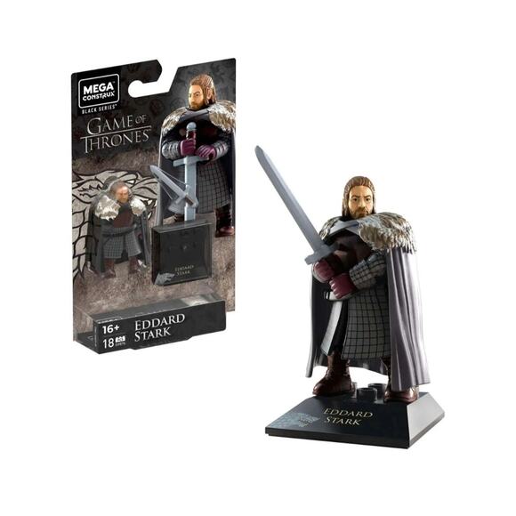 Mega Construx | Toys | Mega Construx Black Series Game Of Thrones Eddard Ned Stark Figure ...